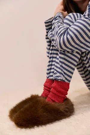FP VEGAN COLLECTION Faux Fur Slippers - Mink