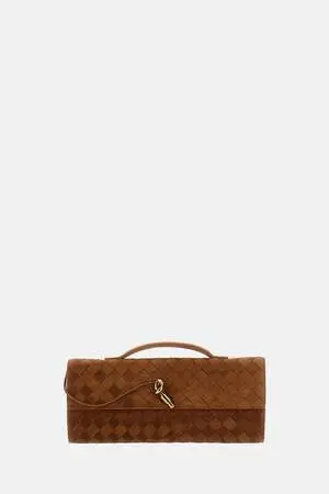 Bottega Veneta Andiamo Clutch - Brown