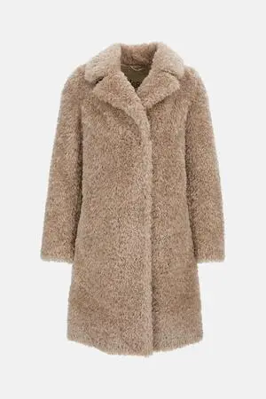 Herno Faux Fur Coat - Beige