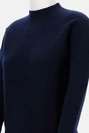 DRUMOHR Wool Jersey-knit Mock Neck Sweater