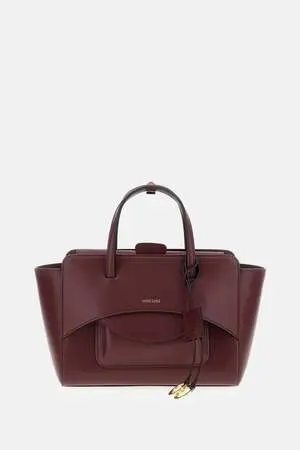 HIDESINS Leather Flap Crossbody Bag - Rosso