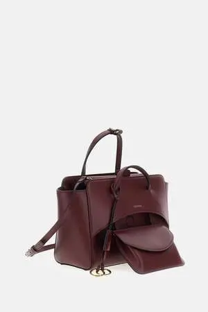 HIDESINS Leather Flap Crossbody Bag - Rosso