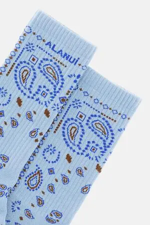 Alanui Bandana Socks - Azzurro