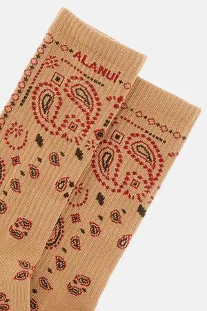 Alanui Bandana Socks - Beige