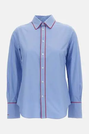 Polo Ralph Lauren Slim Fit Stretch Cotton Shirt With Contrast Piping