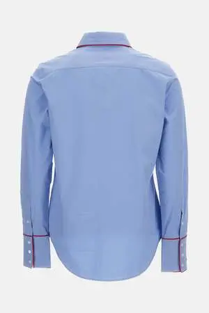 Polo Ralph Lauren Slim Fit Stretch Cotton Shirt With Contrast Piping
