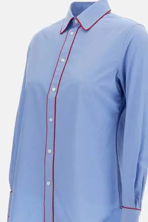 Polo Ralph Lauren Slim Fit Stretch Cotton Shirt With Contrast Piping