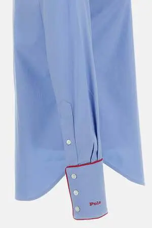 Polo Ralph Lauren Slim Fit Stretch Cotton Shirt With Contrast Piping