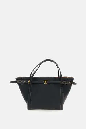 TOD'S Tim Shopping Bag Small - Black
