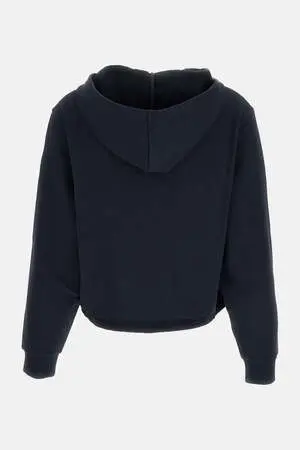 Moncler Zip-up Hoodie With Drawstring Hem - Blu