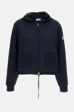 Moncler Zip-up Hoodie With Drawstring Hem