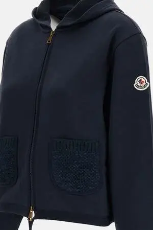Moncler Zip-up Hoodie With Drawstring Hem