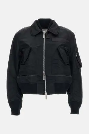 Sacai Nylon Twill Jacket - Black
