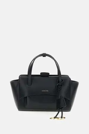 HIDESINS Hidesins Leather Shoulder Bag With Flap Black
