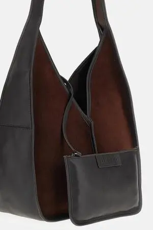 Hereu Calella Suede Hobo Bag