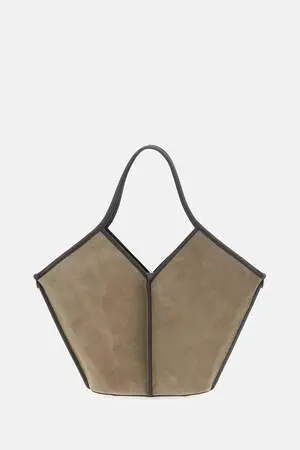 Hereu Calella Suede Tote Bag - Grigio
