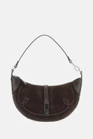 Polo Ralph Lauren Borsa Mini Shoulder Polo Id Western - Marrone