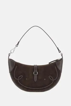 Polo Ralph Lauren Borsa Mini Shoulder Polo Id Western - Marrone