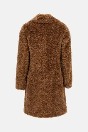 Herno Faux Fur Coat - Marrone