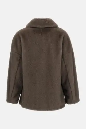 Herno Faux Fur Cropped Jacket - Grigio