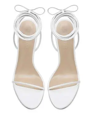 Femme La 3.0 Barely There Lace Up Heel - White