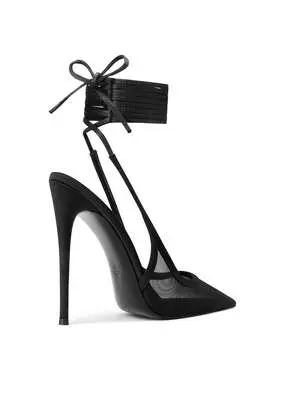 Femme La Cobra Lace Up Stiletto Heels