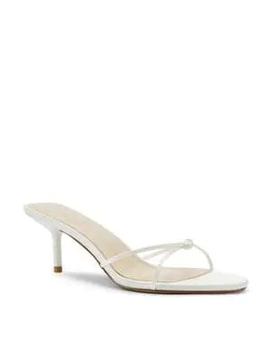 Femme La Maeve Slipper Stiletto Sandal - White