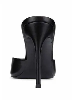 Femme La Bella Slipper Stiletto Heel Mule - Black