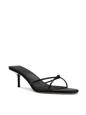 Femme La Maeve Slipper Kitten Heel - Black