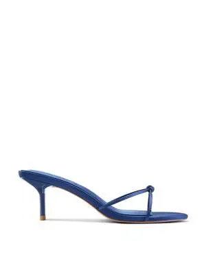Femme La FEMME Maeve Slipper, Stiletto Heel, Open-Toe, Slip-On Blue