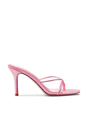 Femme La Sicilian Slipper Crystal Stiletto Heel - Pink