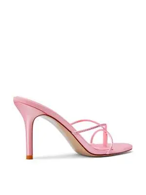 Femme La Sicilian Slipper Crystal Stiletto Heel - Pink