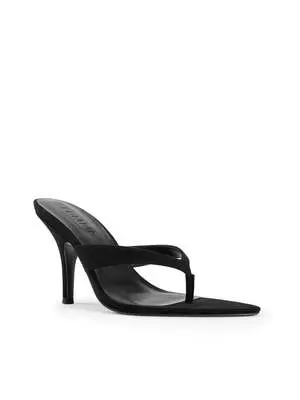 Femme La Tokyo Thong Stiletto Sandal - Black