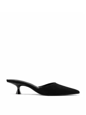 Femme La St. Honore Suede Slipper - Black