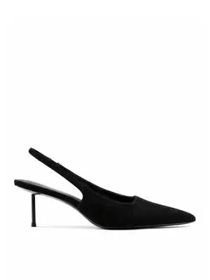 Femme La G55 Slingback Suede Noir - Black