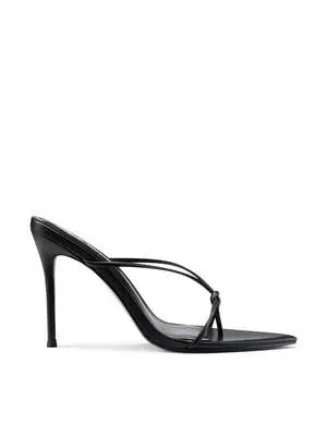 Femme La Akira Slipper With Stiletto Heel Black