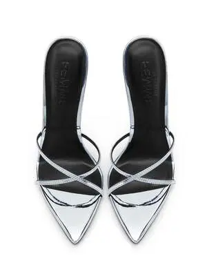 Femme La Donatella Mule Platinum - Silver