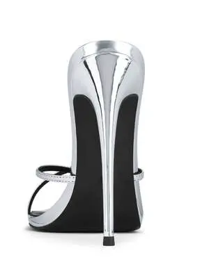 Femme La Donatella Mule Platinum - Silver