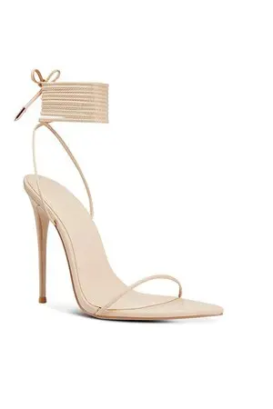 Femme La Luce Minimale Latte Stiletto Sandals - Nude