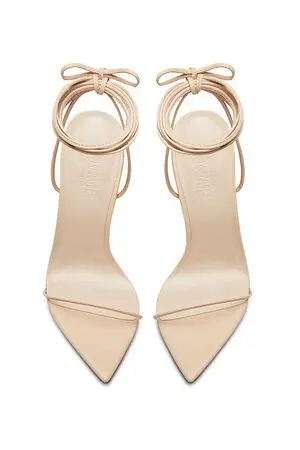 Femme La Luce Minimale Latte Stiletto Sandals - Nude