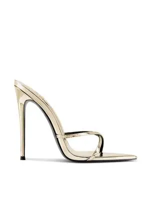 Femme La Donatella Mule Stiletto Heel - Gold