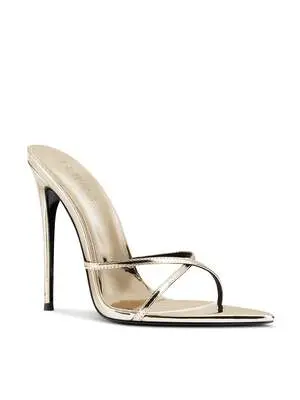Femme La Donatella Mule Stiletto Heel - Gold