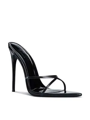 Femme La Donatella Mule Stiletto Heel - Black