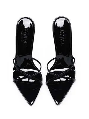 Femme La Donatella Mule Stiletto Heel - Black