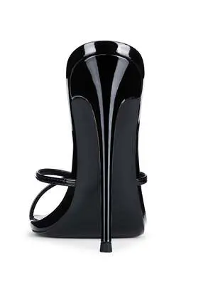 Femme La Donatella Mule Stiletto Heel - Black