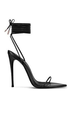 Femme La Luce Minimale Stiletto Sandals - Black