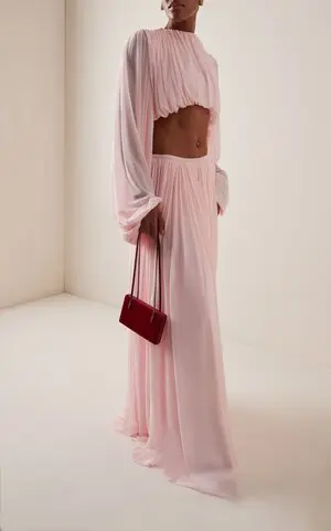 DEME Gathered Jersey Skirt Set