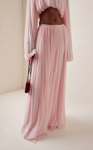 DEME Gathered Jersey Skirt Set
