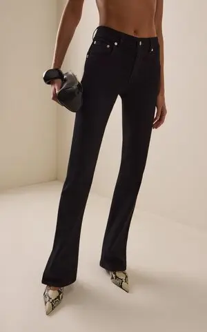 HAIKURE Chewy Rigid Mid-rise Straight-leg Jeans