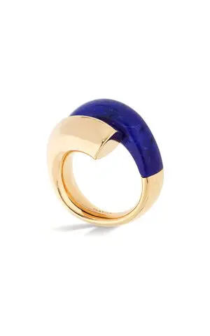 TABAYER 18k Yellow Gold Oera Stone Ring - Blue
